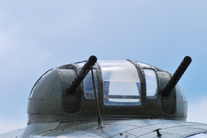 Aircraft Machine Gun Turret Stock Image - Image of world, defence: 20293357