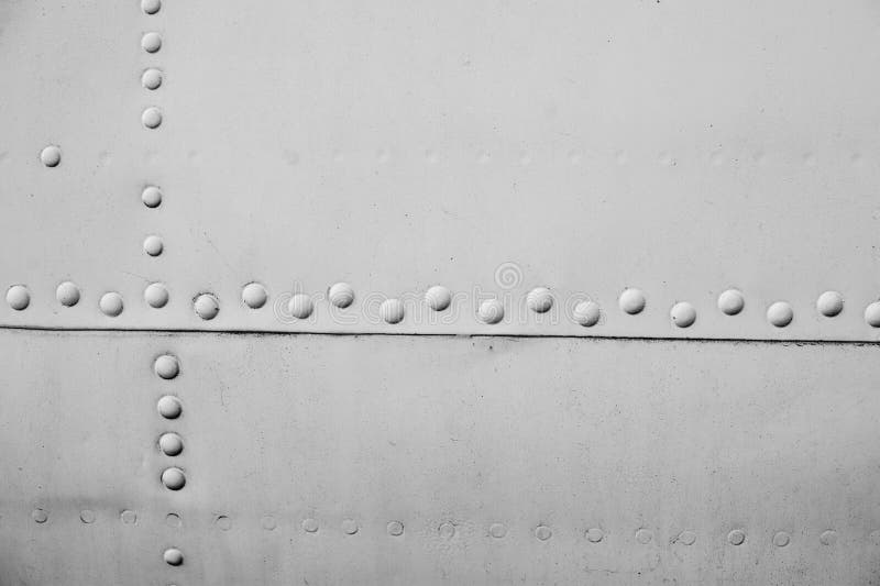 Aircraft Metal Plating Texture with Rivets Stock Photo - Image of ...