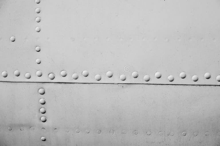Aircraft Metal Plating Texture with Rivets Stock Photo - Image of ...
