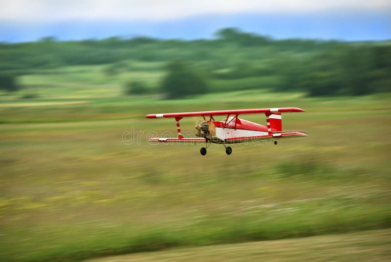 Aircraft model flying stock image. Image of hobby, outside - 15557719