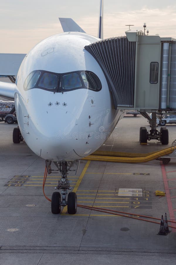Aircraft Parked on the Ramp Stock Image - Image of gear, destination ...