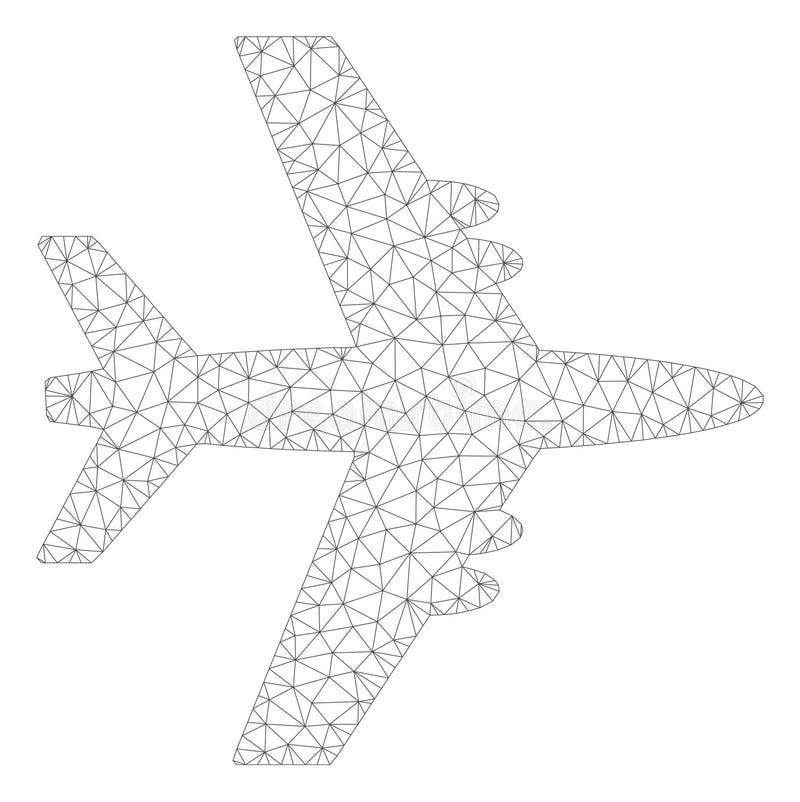 Aircraft Polygonal Frame Vector Mesh Illustration Stock Vector ... Aircraft Polygonal Frame Vector Mesh Illustration Stock Vector ...