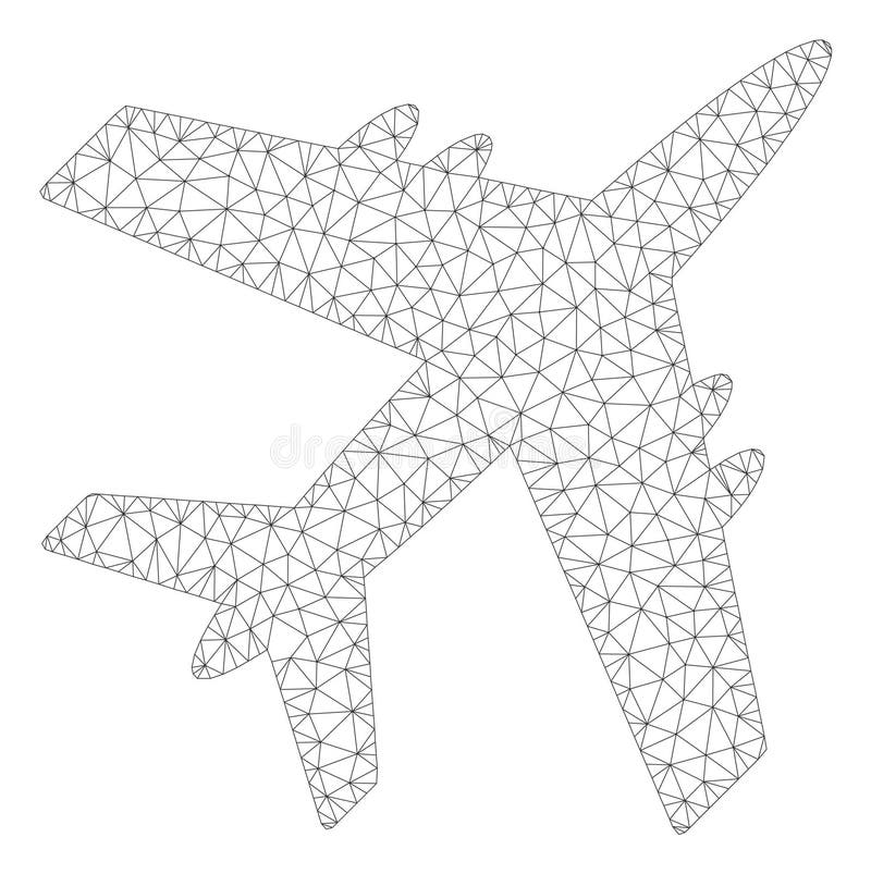 Aircraft Polygonal Frame Vector Mesh Illustration Stock Vector ... Aircraft Polygonal Frame Vector Mesh Illustration Stock Vector ...