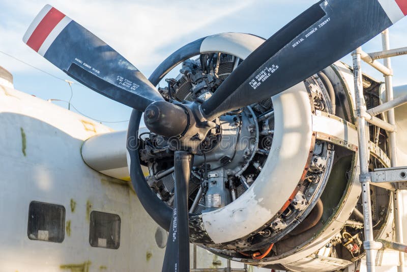 Propeller Of A Fixed Wing Aircraft Stock Image - Image of landing ...
