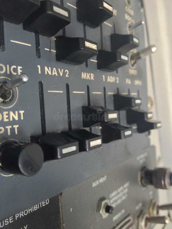 Aircraft Radio Panel stock image. Image of airplane, radio - 48478791