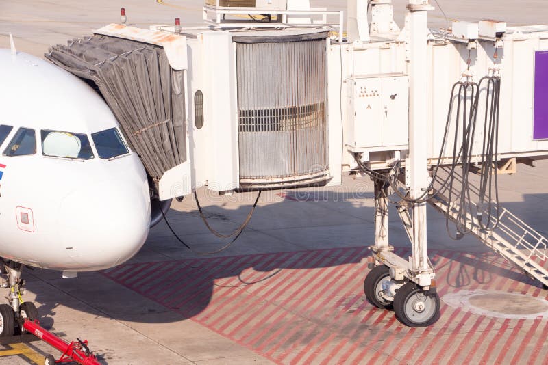 Aircraft Ready for Boarding Stock Image - Image of metal, aircraft ...