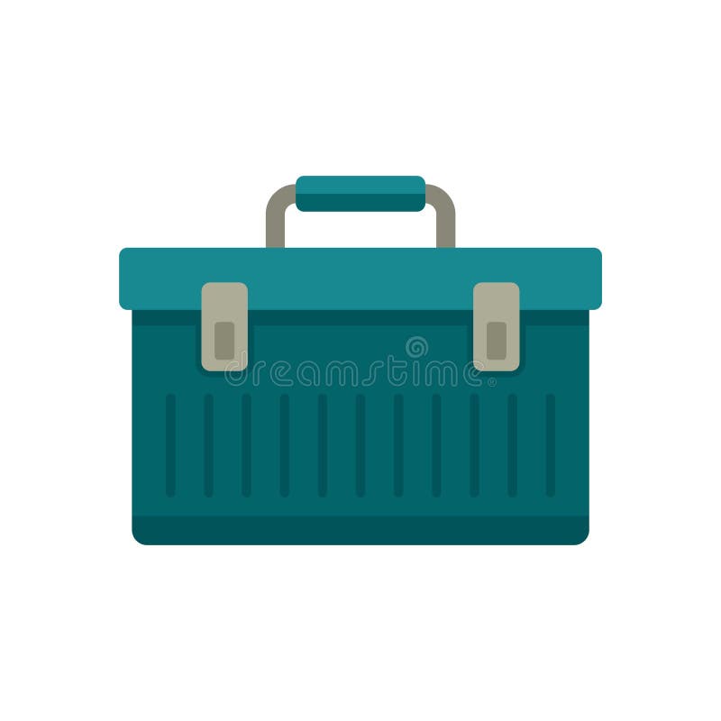 Aircraft Repair Tool Box Icon Flat Isolated Vector Stock Illustration ...