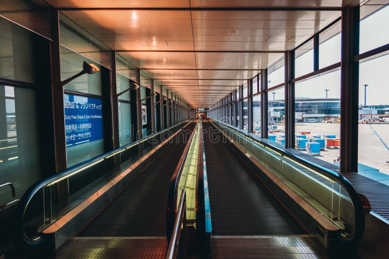 Aircraft Runway of a Modern Airport Building Stock Photo - Image of ...