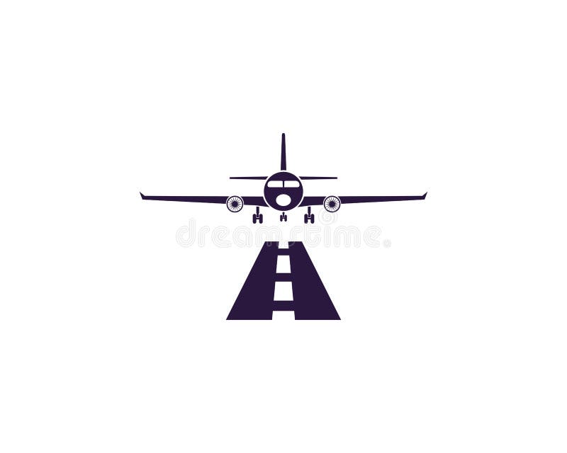Aircraft Simple Logo Illustration Stock Illustration - Illustration of ...