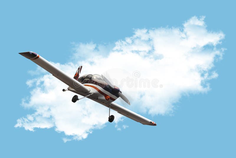 The Aircraft - Small White Airplane Stock Photo - Image of cockpit ...