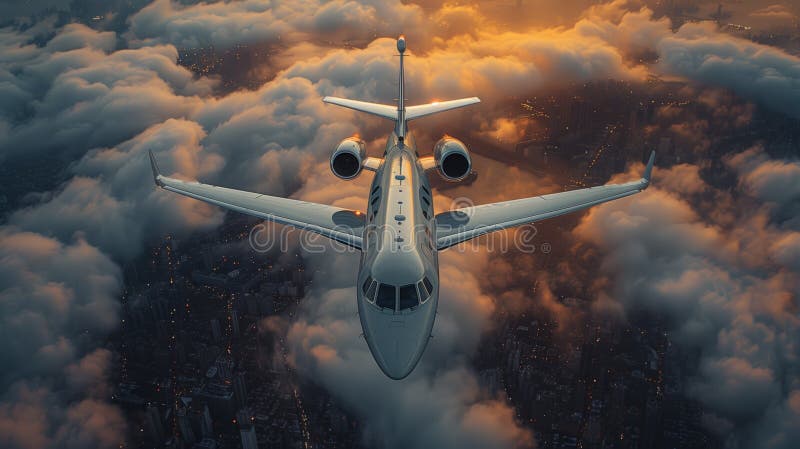 Aircraft Soaring through Sunset Clouds. Aviation in Action Stock Image ... Aircraft Soaring through Sunset Clouds. Aviation in Action Stock Image ...