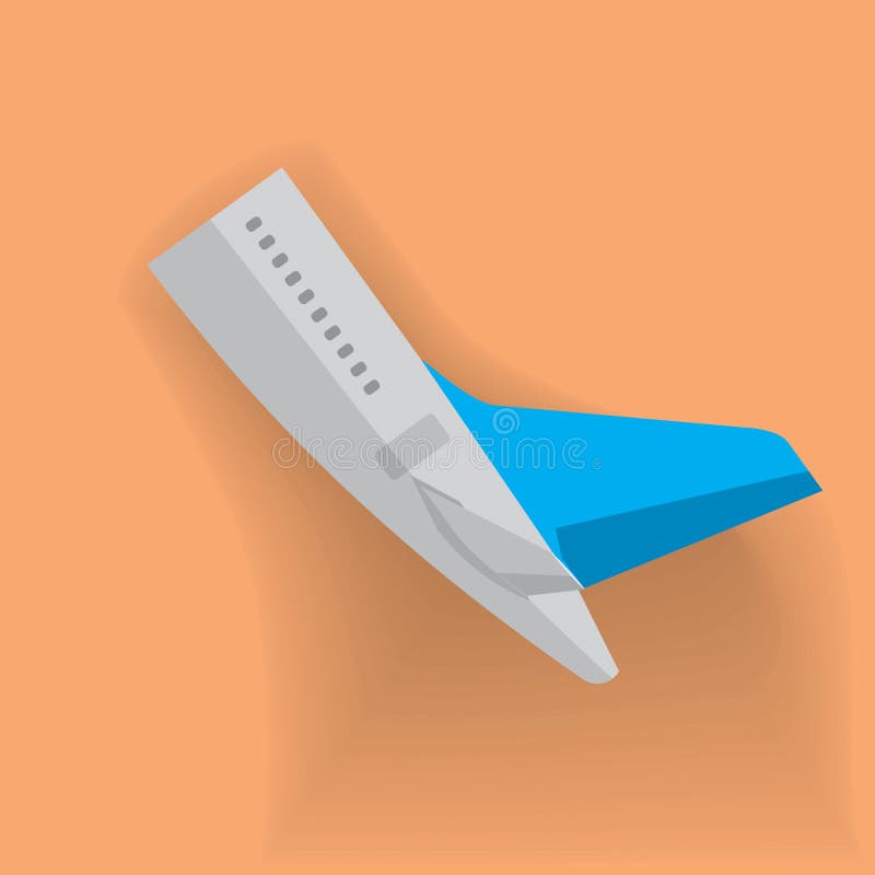 Aircraft tail stock vector. Illustration of flat, a320 - 62473491