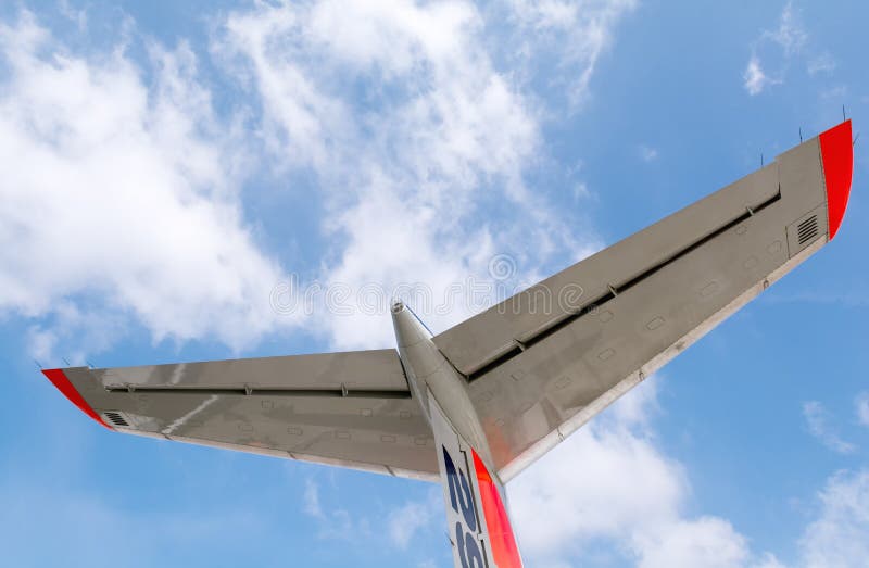 Aircraft tail stock photo. Image of vehicle, wing, engine - 62302838