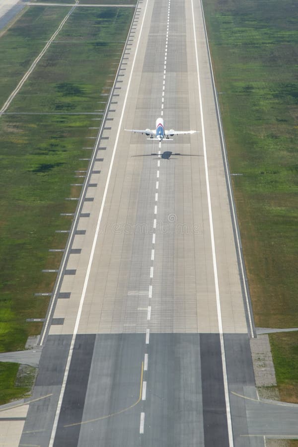 Aircraft at Take Off at the Runway Editorial Photography - Image of ...