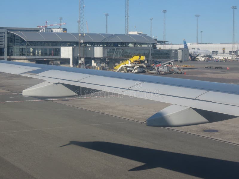 Aircraft Testing Its Flaps before Take Off Editorial Photo - Image of ...