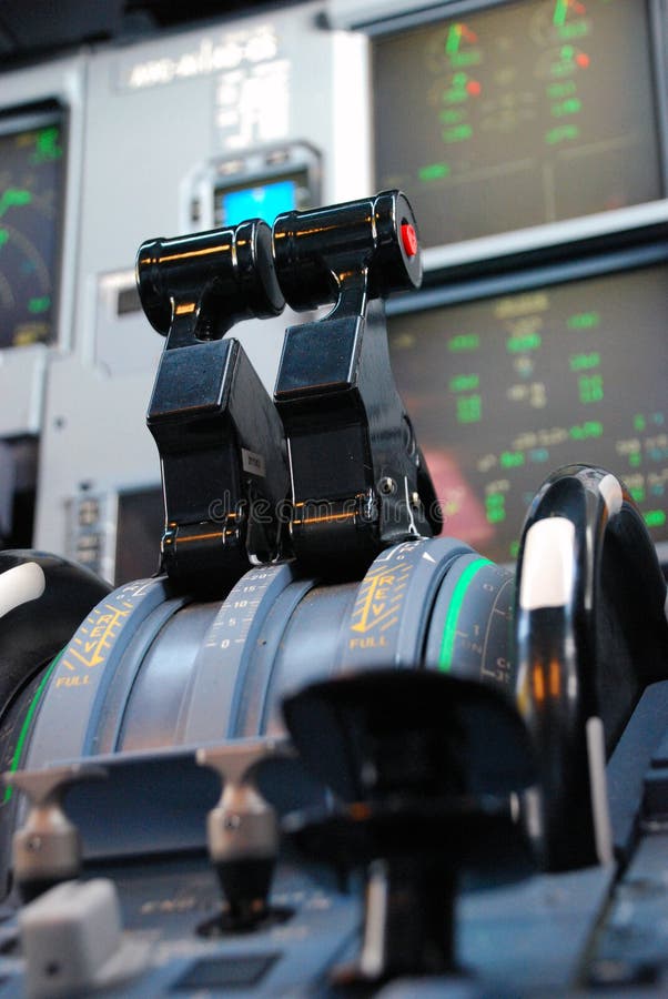 Aircraft Thrust Lever stock image. Image of design, business - 21275569