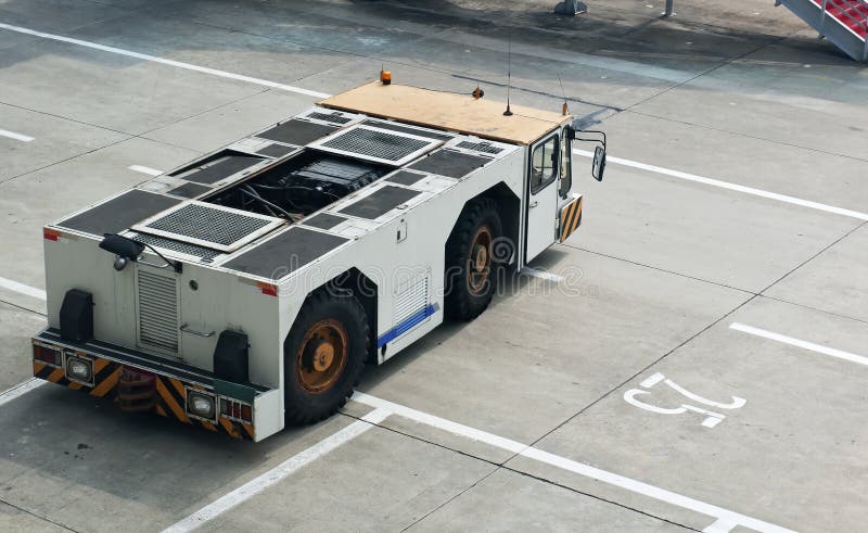 Aircraft tractor stock image. Image of tourism, parking - 15578387