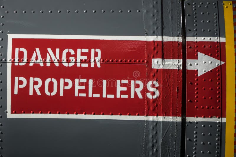 Aircraft Warning Sign stock image. Image of stripe, airplane - 51061491