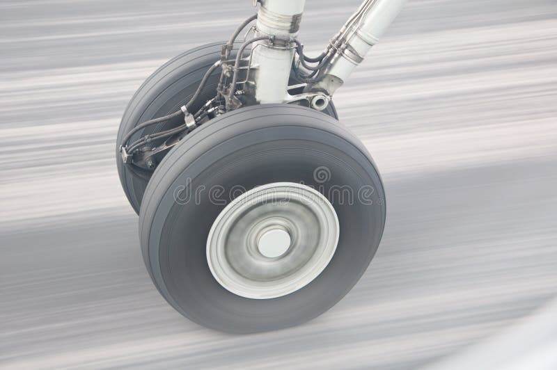 Aircraft Wheel in motion stock image. Image of tires - 19417241