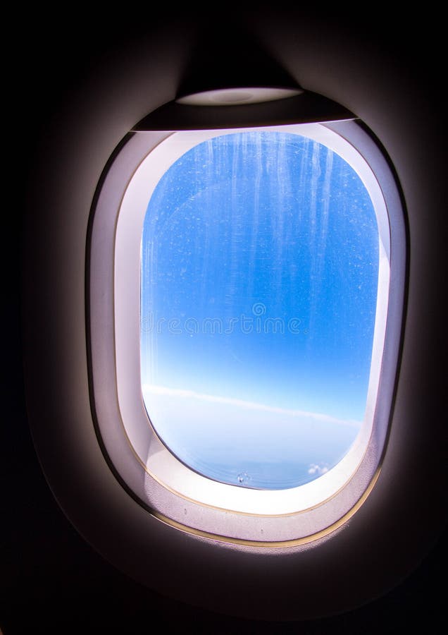 Aircraft Window Seat stock image. Image of trip, copy - 193693483