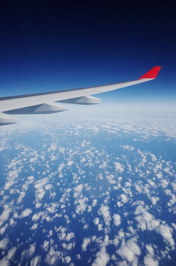 Aircraft Wing stock photo. Image of wing, flight, transport - 48668208