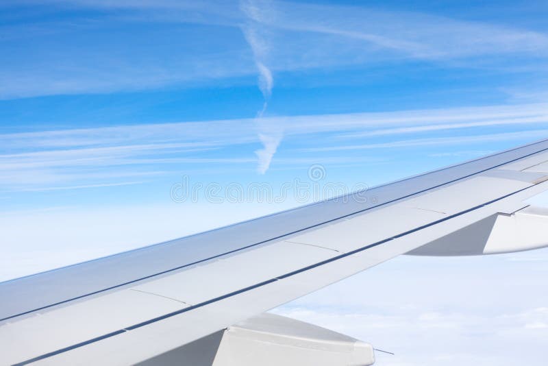 Aircraft wing in flight stock photo. Image of pilot - 226030022