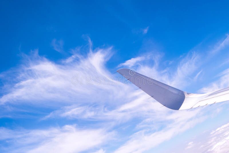 Aircraft Wing Tip stock photo. Image of aerofoil, travel - 193693430