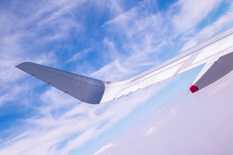 Aircraft Wing Tip stock image. Image of travel, transportation - 193693449