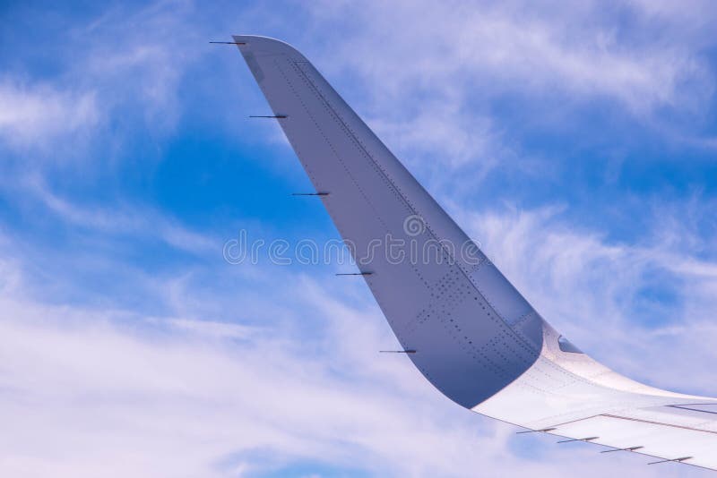 Aircraft Wing Tip stock image. Image of copy, aircraft - 193693455