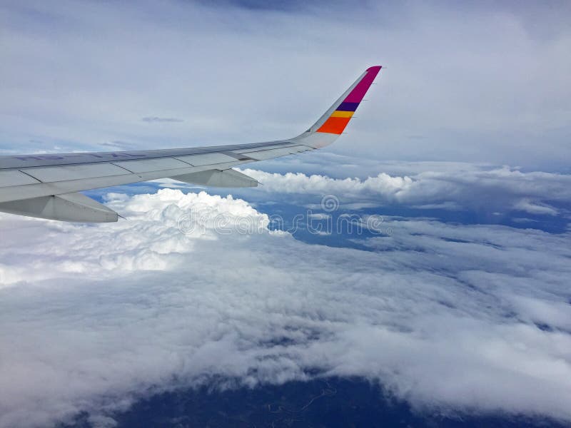Aircraft Wing stock photo. Image of wing, aircraft, transportation ...
