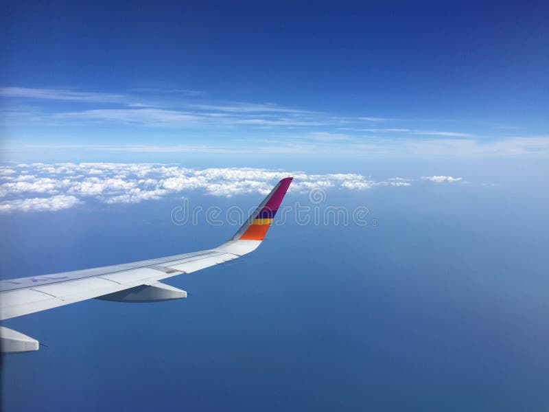 Aircraft Wing stock image. Image of speed, aerial, white - 95379071