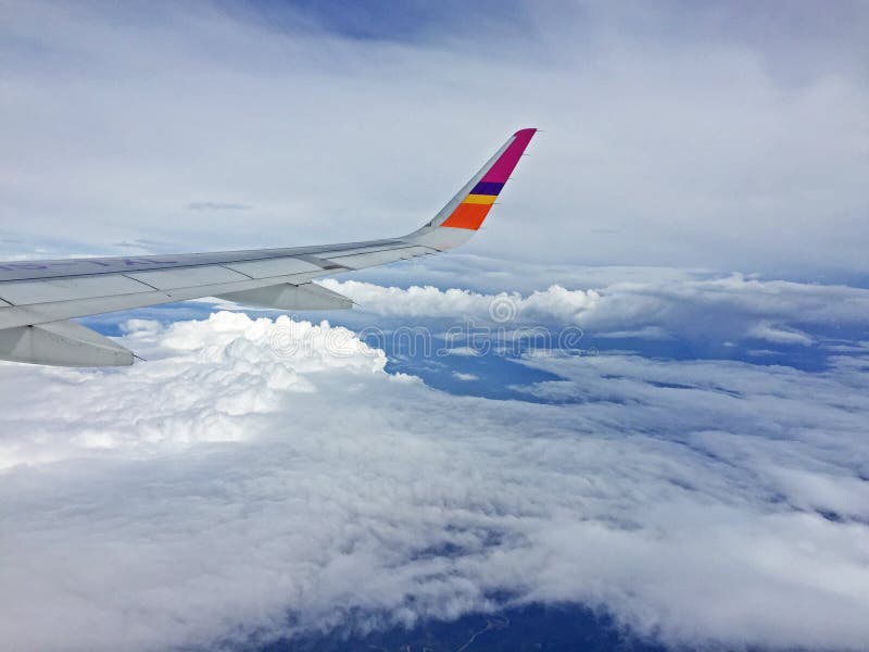 Aircraft Wing stock image. Image of plane, airplane, flight - 95379243