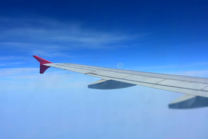 Aircraft Wing with Winglets Stock Photo - Image of wing, winglets ...