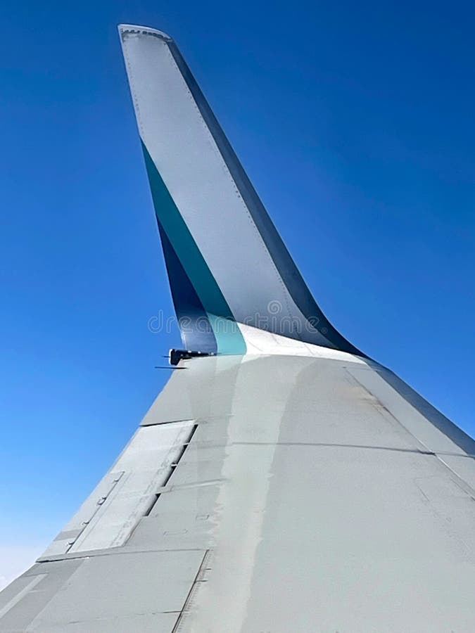 Aircraft Winglet on Blue Sky 02 Stock Photo - Image of blue, aircraft ...