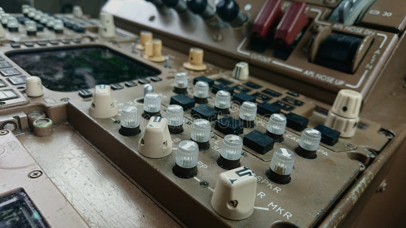 Aircrafts Audio Control Panel Editorial Image - Image of audio, panel ...