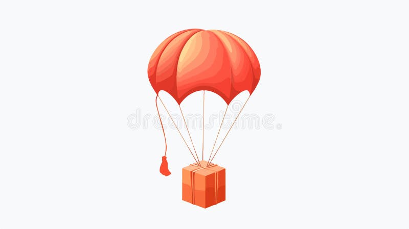 Airdrop Concept Design: Box Falling with Parachute for Creative ...