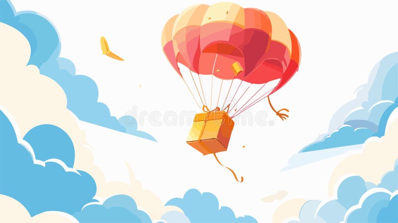 Airdrop Concept Design: Box Falling with Parachute for Creative ...