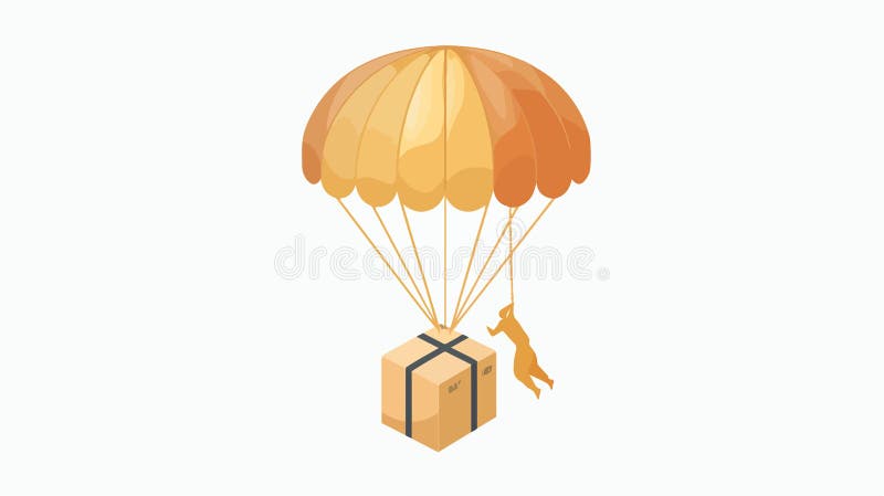 Airdrop Concept Design: Box Falling with Parachute for Creative ...