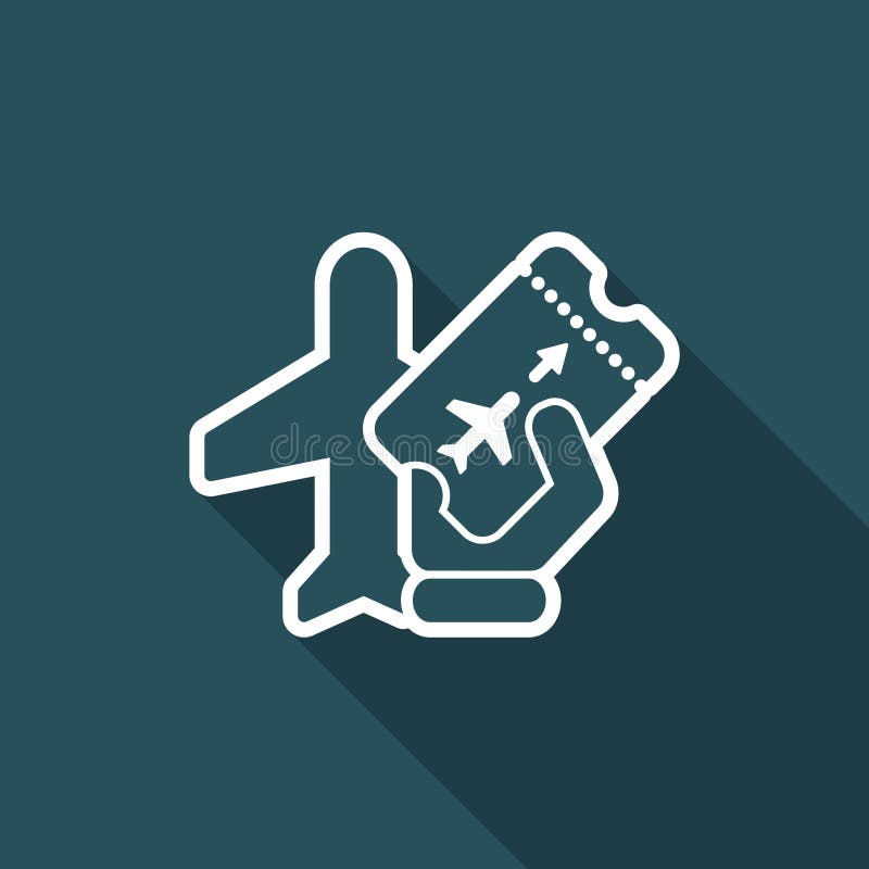 Airfare icon stock vector. Illustration of airplane - 118517231