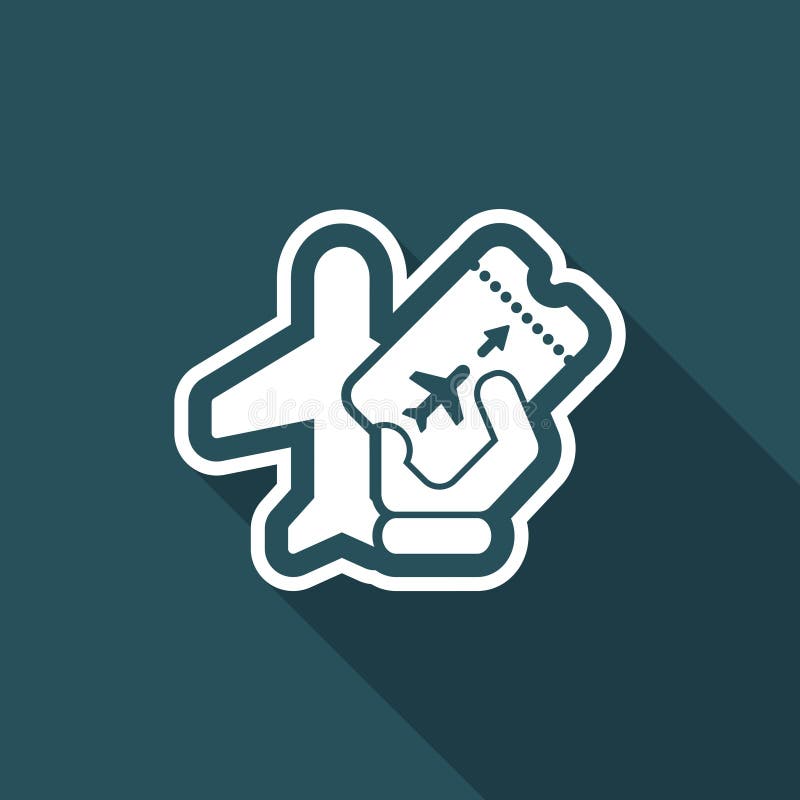 Airfare icon stock vector. Illustration of document - 119144194