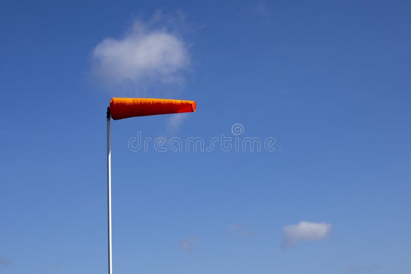 Airfield windsock stock photo. Image of inform, blue - 142191374