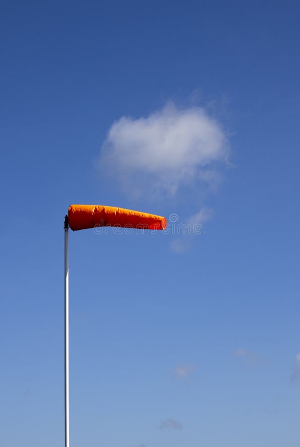 Airfield windsock stock image. Image of blustery, directional - 142191513