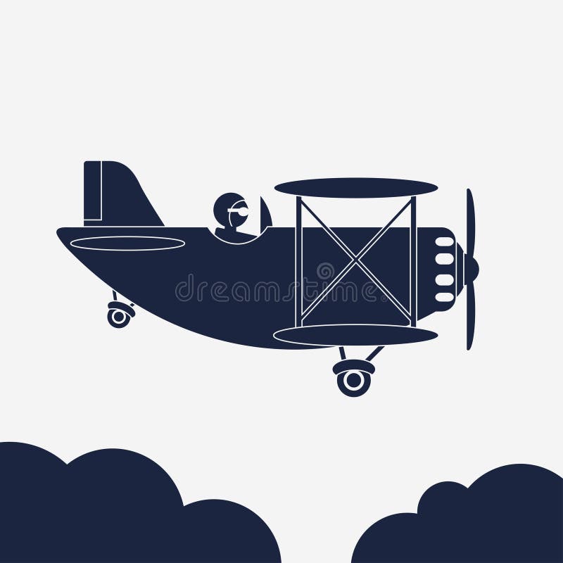 Airlane Illustration, Flygplansymbol, Flygplan I Himlen Vektor Vektor ...