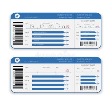 First Class Boarding Pass Stock Illustrations – 387 First Class ...