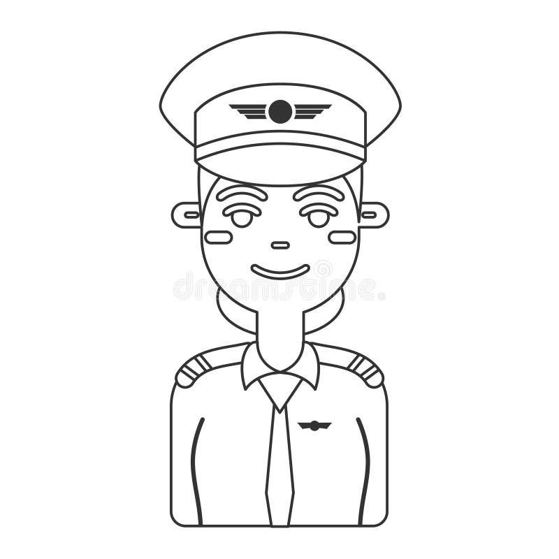 Airline Pilot Cartoon. Vector Stock Vector - Illustration of pilot ...