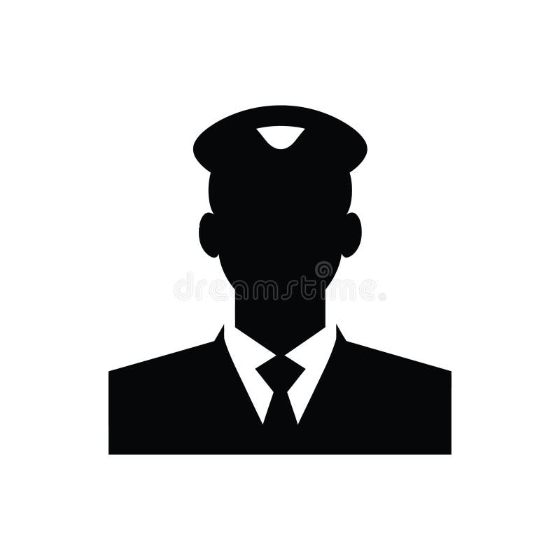 Airline Pilot Icon stock vector. Illustration of aviation - 296706318