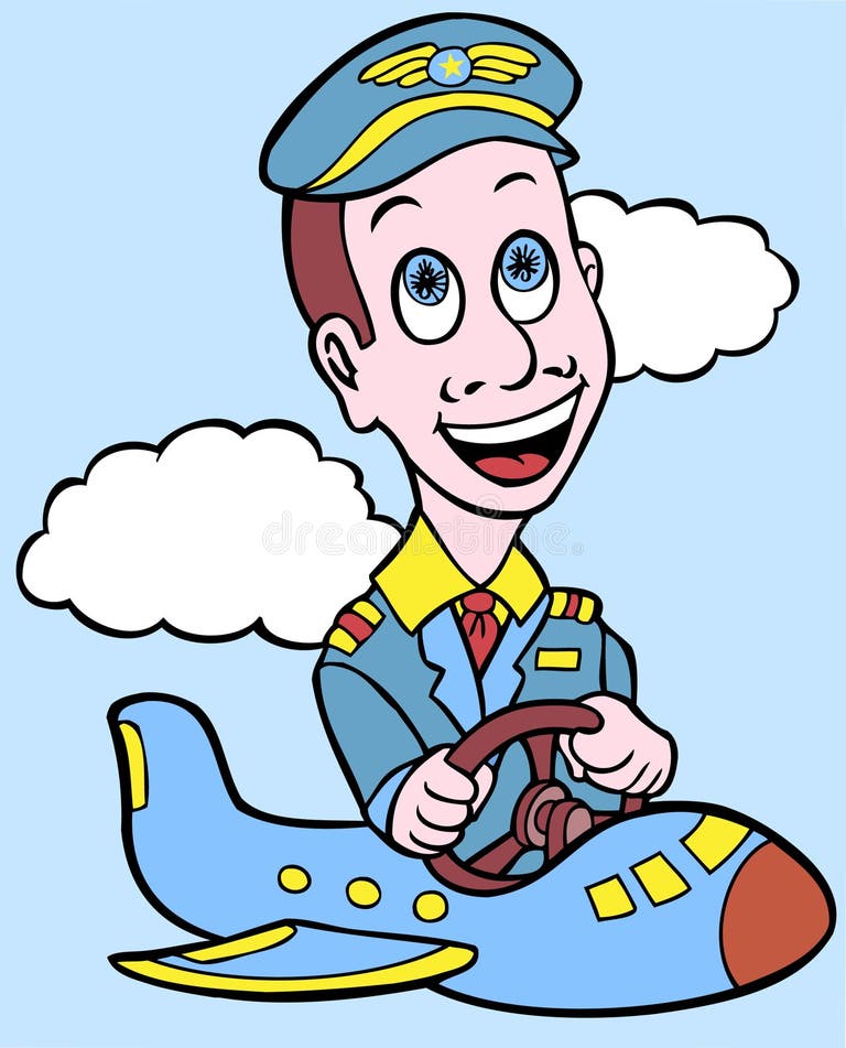 Airline Pilot Cartoon Stock Illustrations – 3,469 Airline Pilot Cartoon ...