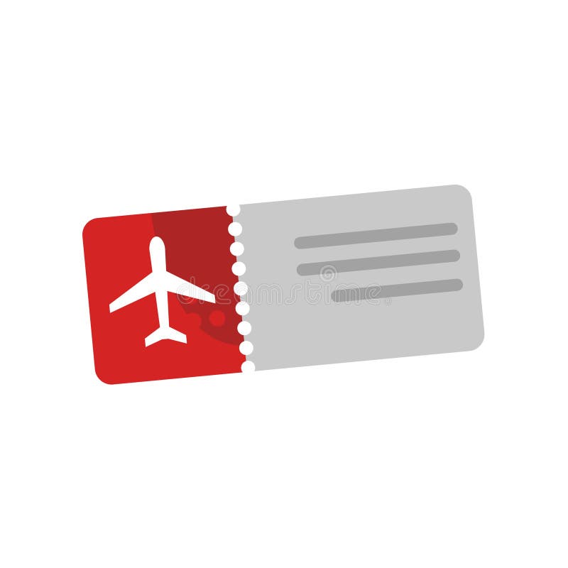 Airline Ticket - Vector Illustration Stock Vector - Illustration of ...