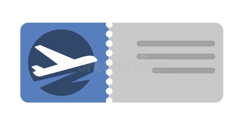 Airline Ticket - Vector Illustration Stock Vector - Illustration of ...