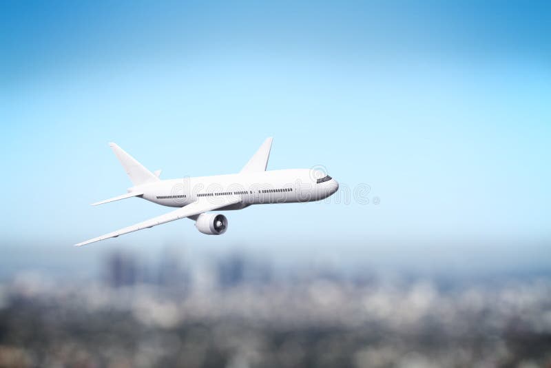 Airliner flying stock image. Image of freeway, center - 43438903